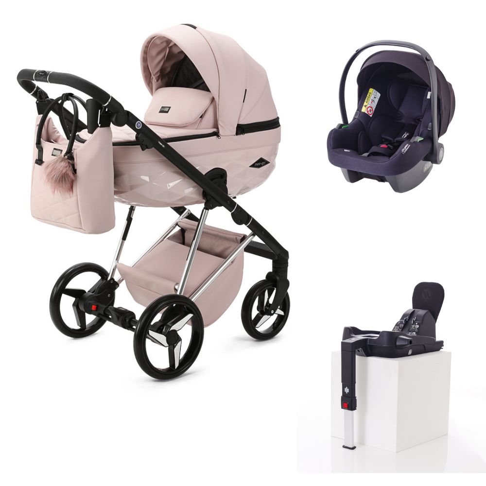 MeeGo Quantum 3 In 1 With Cosmo Car Seat & Isofix Base - Pretty In Pink ...